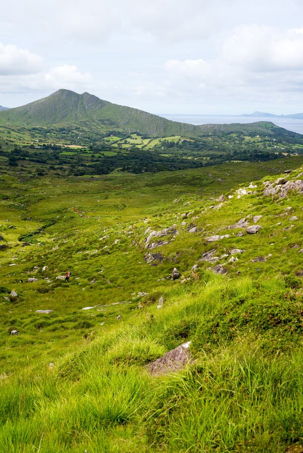 Kerry way hikers stock image. Image of land, irish, landscape - 68680841
