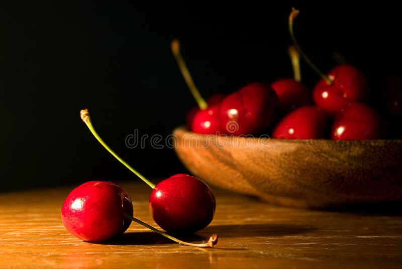 Kersen stock afbeelding. Image of kersen, macro, sluit - 287255