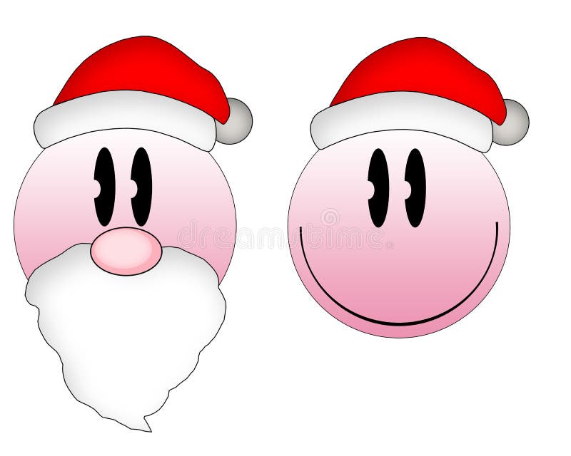 Kerst Emoticons Vakantie Glimlach Glimlachend Op Iconen Met ...