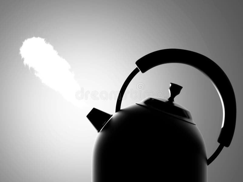 Kessel mit Dampf stockbild. Bild von metall, potentiometer - 144757731