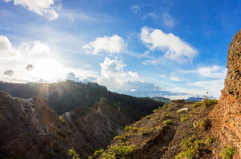 Kessel Von Kelimutu-Vulkan, Flores, Indonesien Stockbild - Bild von ...