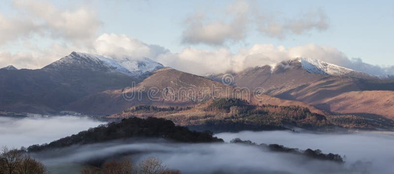 Keswick Temperature Inversion Stock Photo - Image of mountain ...