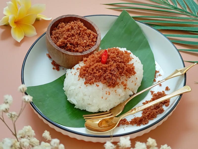 Ketan Pencok is a Typical Food from Central Java, Indonesia. Stock ...