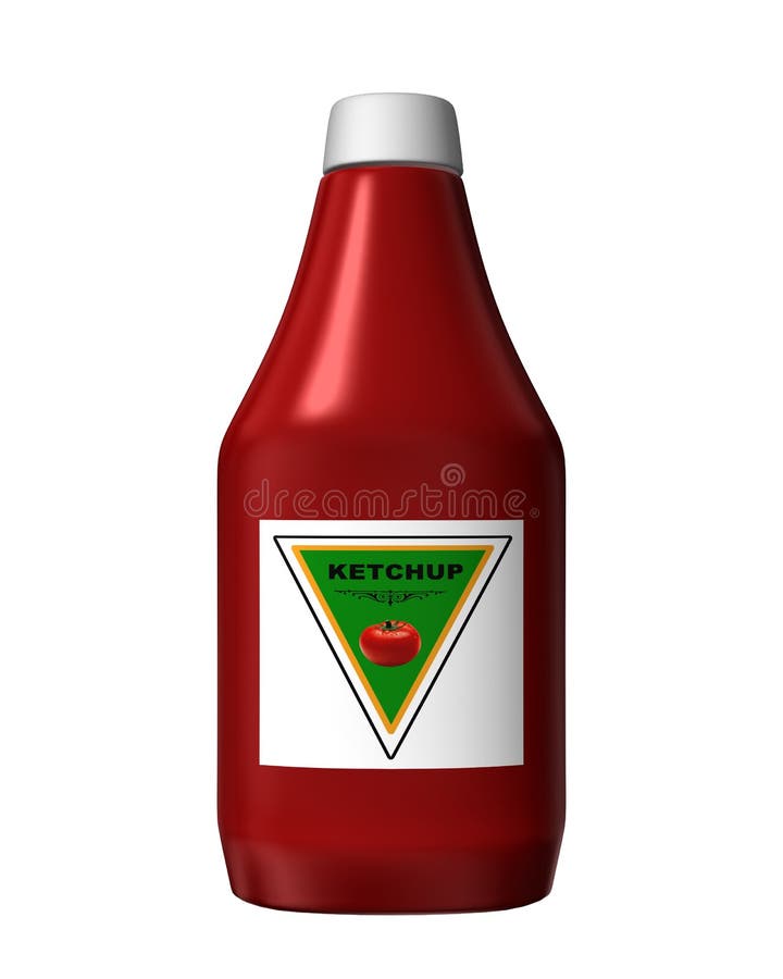 Ketchup Bottle stock illustration. Illustration of plastic - 41950312