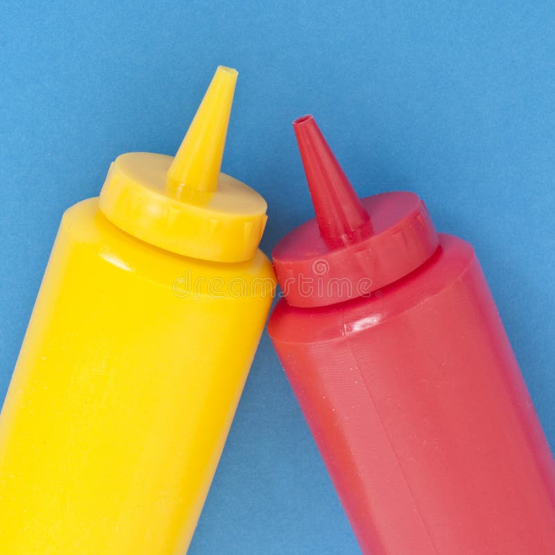 Ketchup and Mustard stock photo. Image of condiment, yellow - 16800922