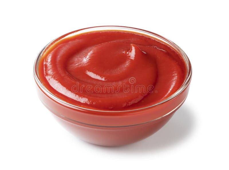 Ketchup Placed on a White Background Stock Photo - Image of condiment ...