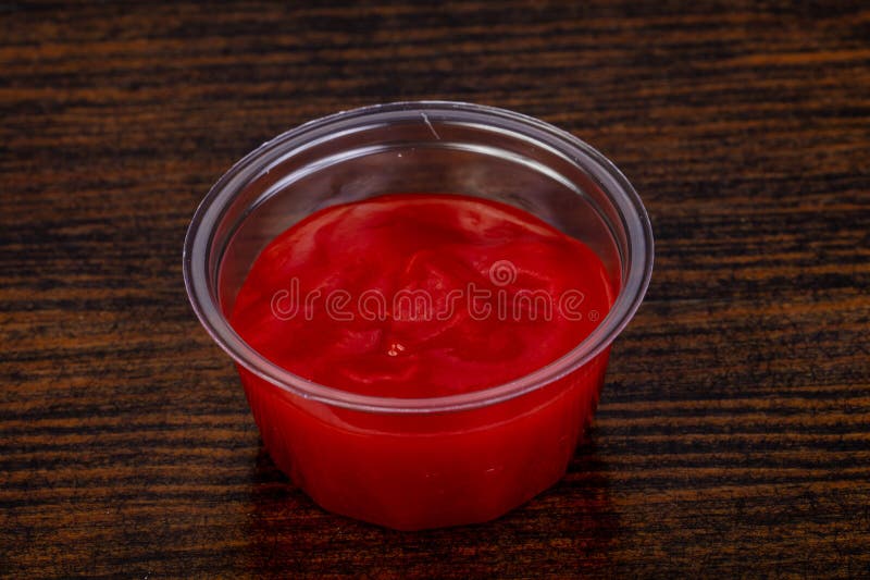 Ketchup sauce portion stock image. Image of path, vegetarian - 123711741