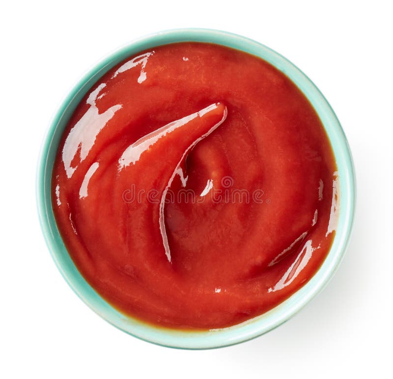 Ketchup or Tomato Sauce on White Background Stock Photo - Image of ...