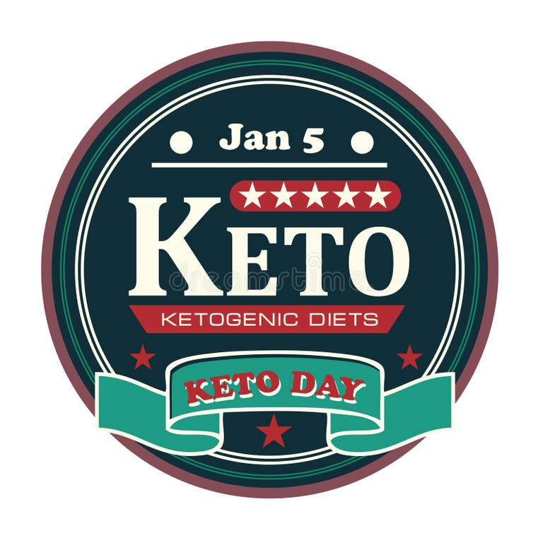 Keto Day event label stock vector. Illustration of healthy - 353438432