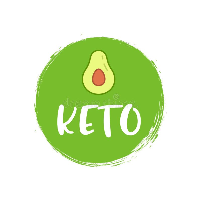 Keto Icon Badge Logo. Ketogenic Vector Diet Stamp Isolated Health ...