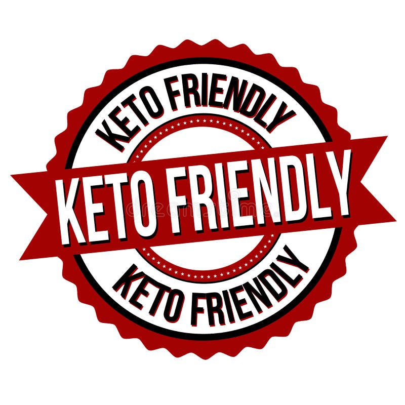 Keto Friendly Icon. Keto Friendly and Organic Labels Sign Stock Vector ...