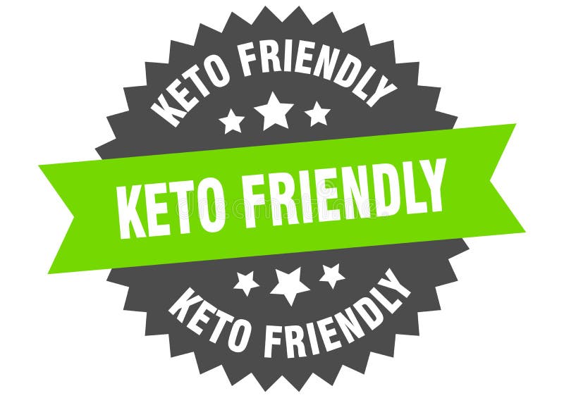Keto Friendly Sign. Keto Friendly Round Isolated Ribbon Label Stock ...