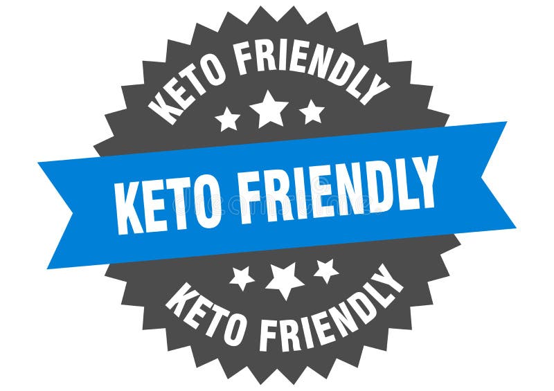 Keto Friendly Sign. Keto Friendly Round Isolated Ribbon Label Stock ...