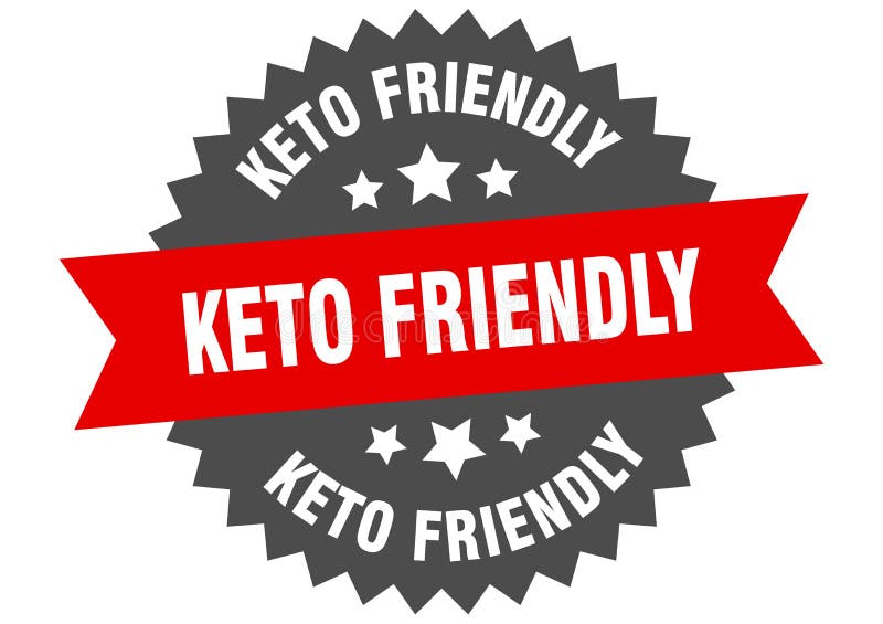 Keto Friendly Sign. Keto Friendly Round Isolated Ribbon Label Stock ...