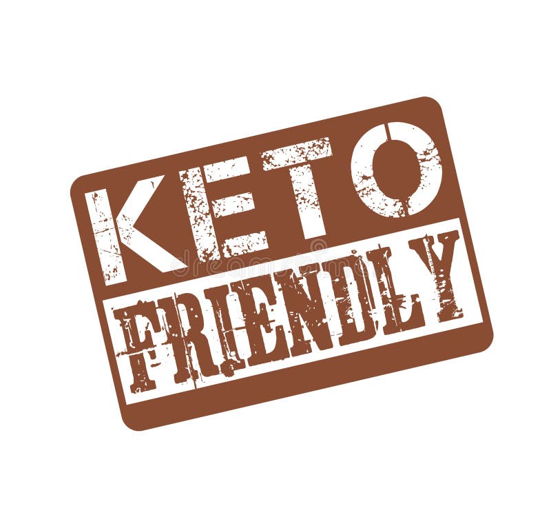 Keto Friendly Stamp Isolated on White Background Stock Vector ...