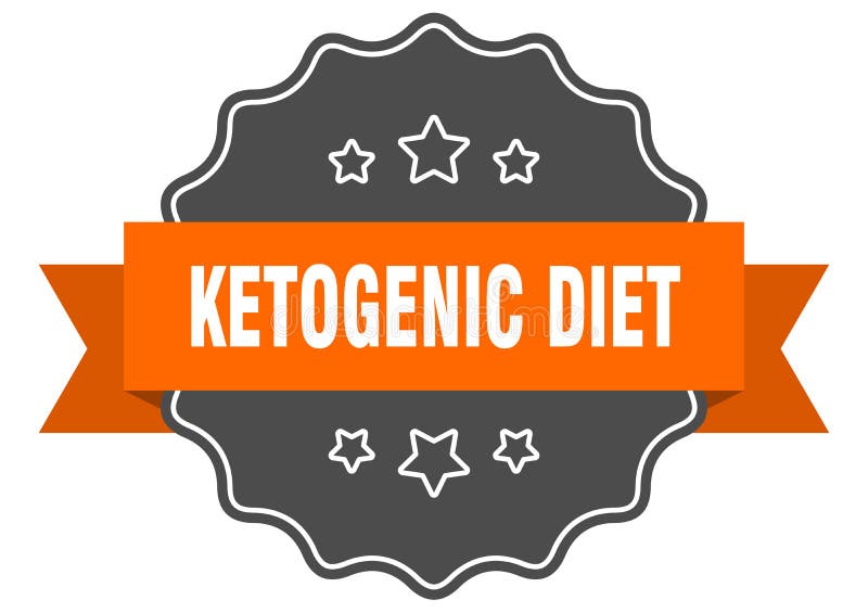 Ketogenic Diet Label. Ketogenic Diet Isolated Seal. Sticker. Sign Stock ...