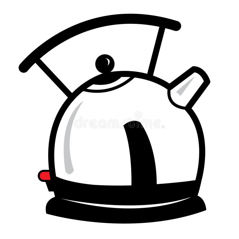 Kettle Cartoon Illustration Stock Vector - Illustration of kettle ...