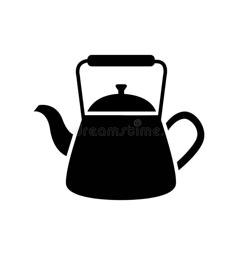 Kettle Icon in a Flat Style Vector Illustration in Cartoon Stock Vector ...