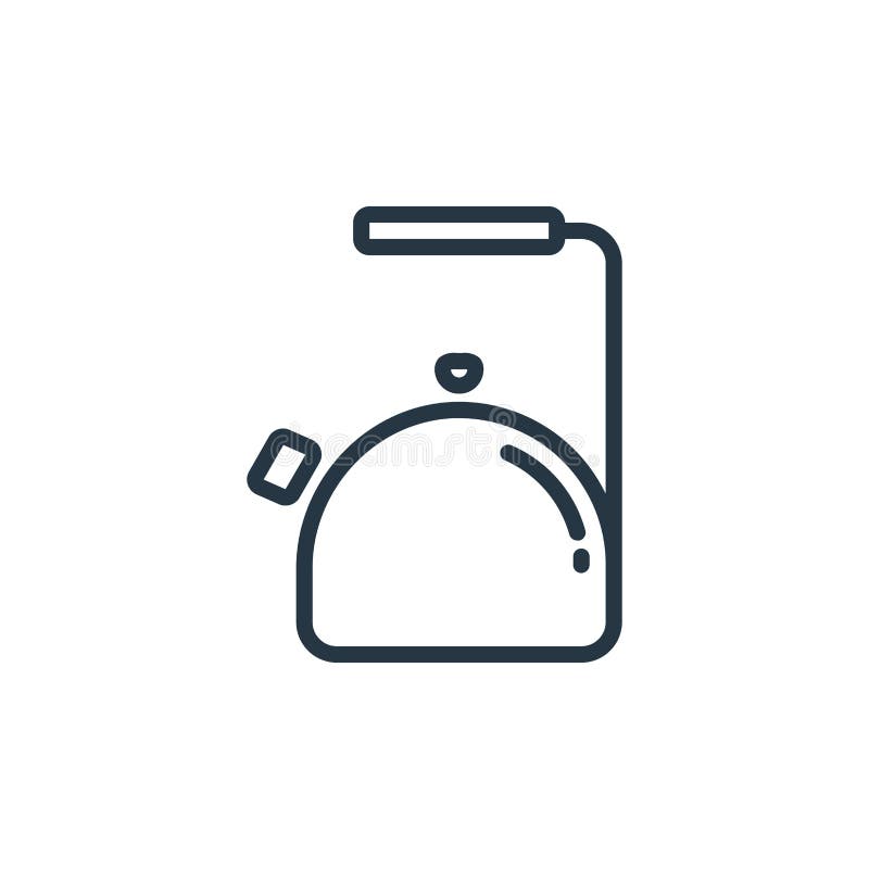 Kettle Icon Vector from Kitchen Concept. Thin Line Illustration of ...