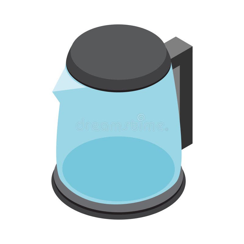 Kettle Isometric Icon stock vector. Illustration of house - 273396257