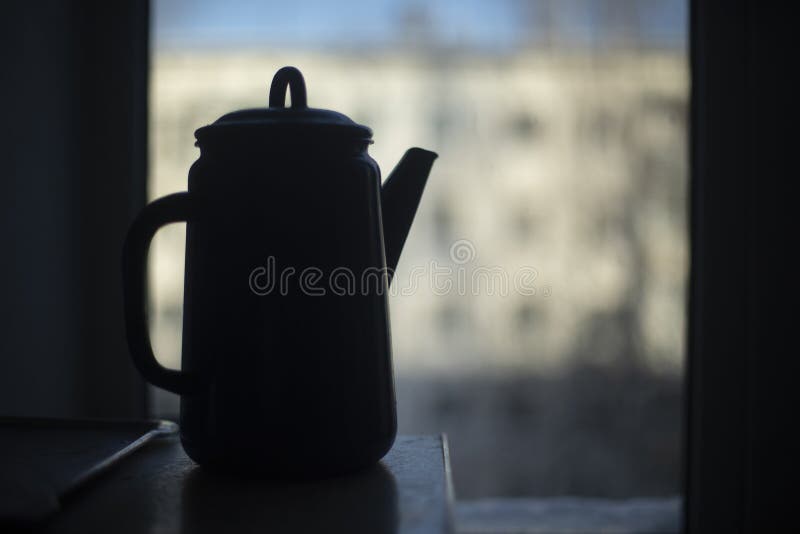 Kettle in Kitchen. Water Kettle Stock Image - Image of home, boil ...