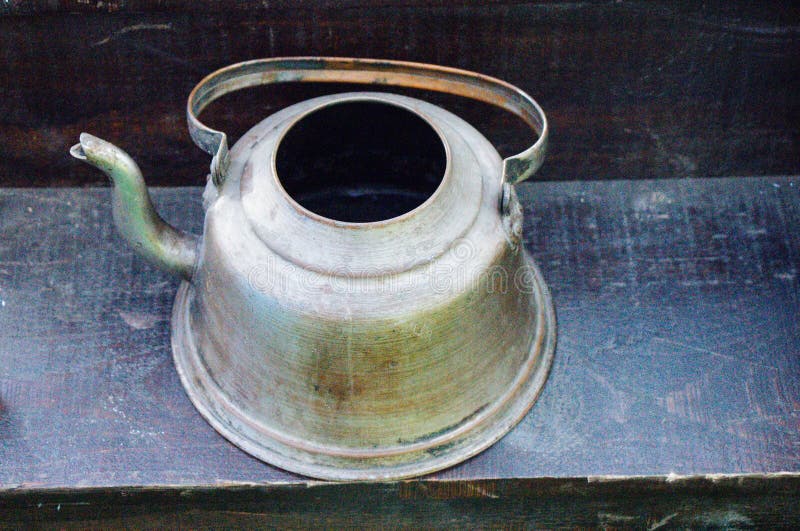 Kettle Made in a Traditional Style Stock Image - Image of decorative ...