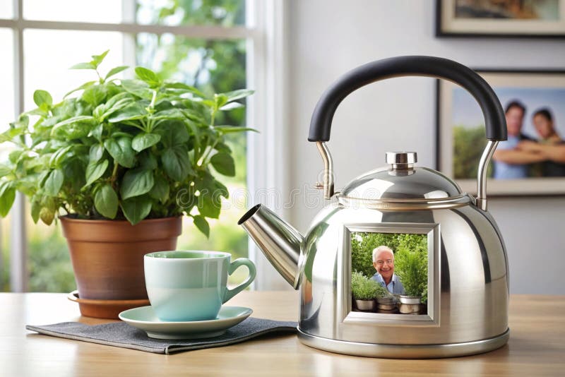 Kettle Plant in Natural Light Stock Illustration - Illustration of ...