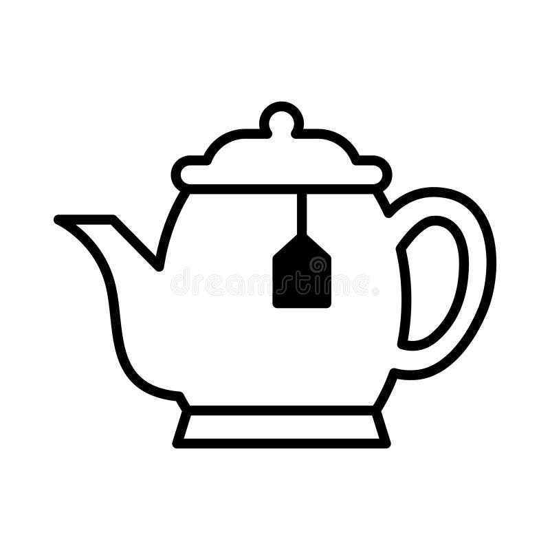 Kettle Tea Pot Icon Vector Design Template Basic RGB Stock Illustration ...