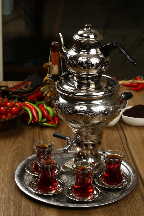 Kettle and tea stock photo. Image of bronze, drink, culture - 97940696