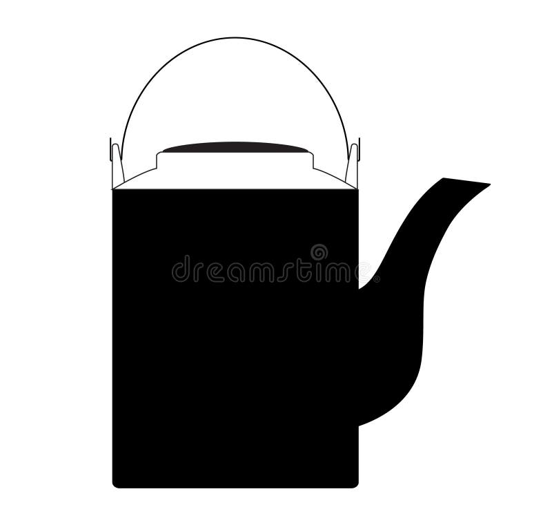 Kettle three stock vector. Illustration of ware, water - 58715609