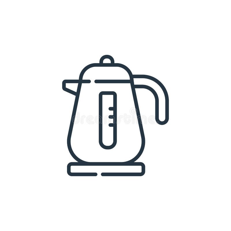 Kettle Vector Icon. Kettle Editable Stroke. Kettle Linear Symbol for ...