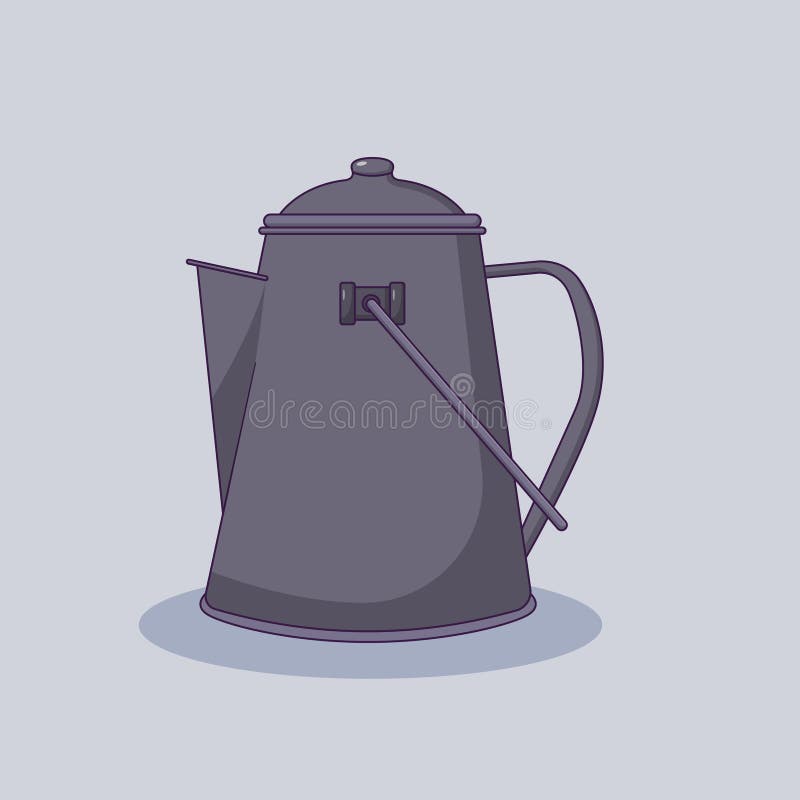 Kettle Vector Icon Illustration. Kitchenware Vector Stock Vector ...