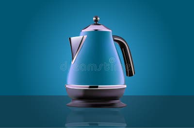 Kettle stock vector. Illustration of drink, mesh, painting - 74534960