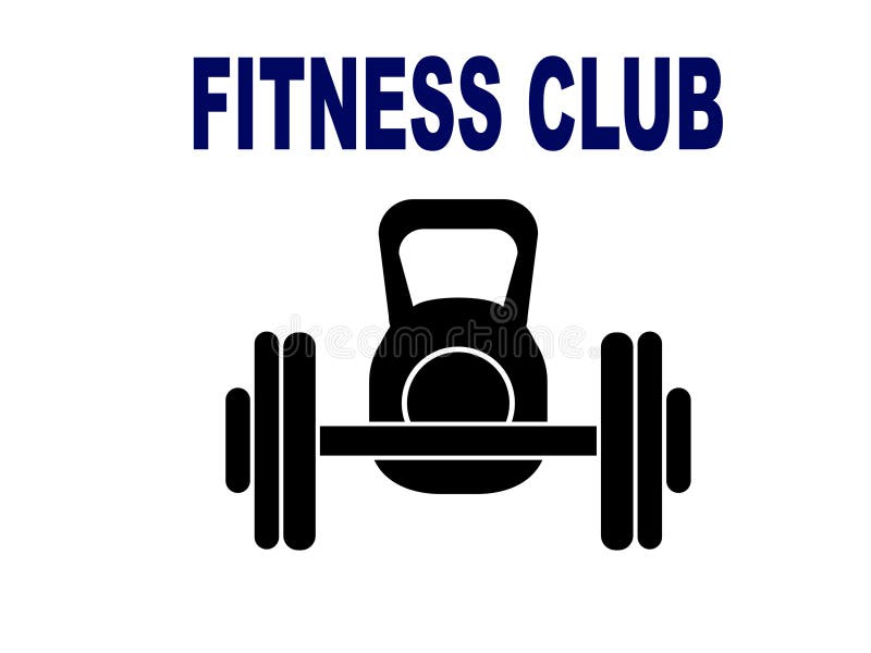 Kettlebell and Barbell Vector Design. Gym Logo Stock Vector ...