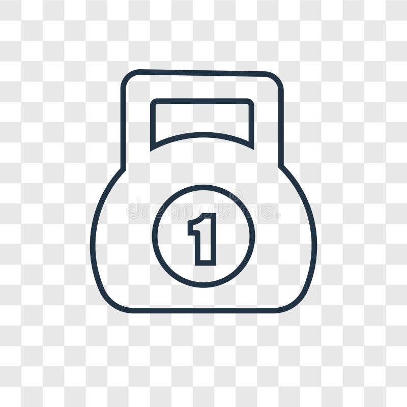 Kettlebell Icon Vector Isolated on White Background, Logo Concept of ...