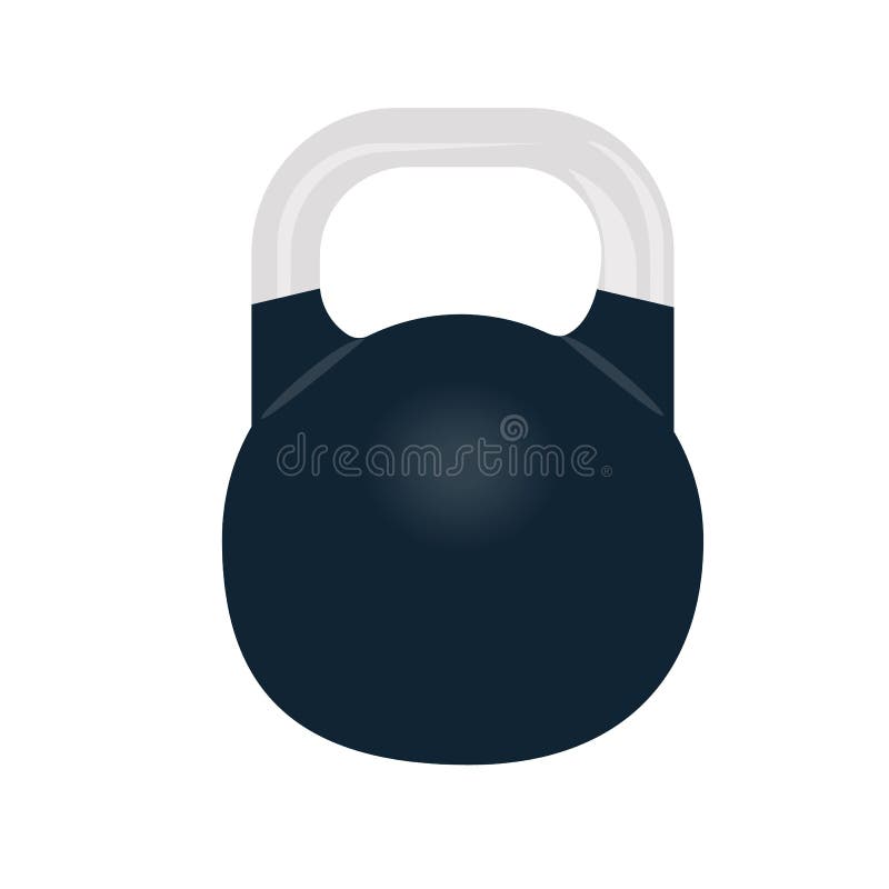 Kettlebell Icon Black Dumbbell. Gym Symbol. Vector Illustration Stock ...