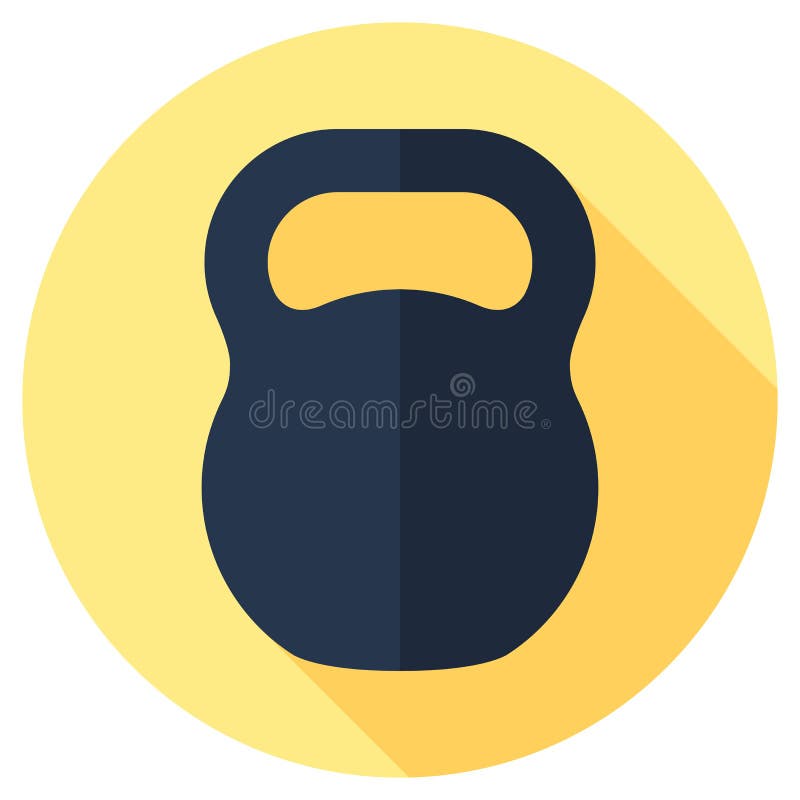 Kettlebell Icon, Flat Design Style, Vector Illustration. Sport and ...