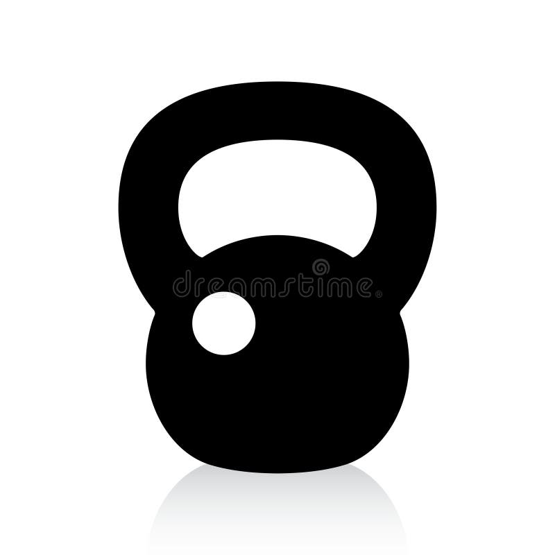 Kettlebell symbol vektor illustrationer. Illustration av barklocka ...