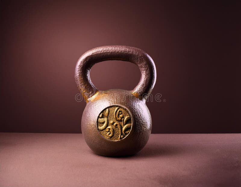 Kettlebell Weight Lifting Workout Object Studio Shot Stock Image ...