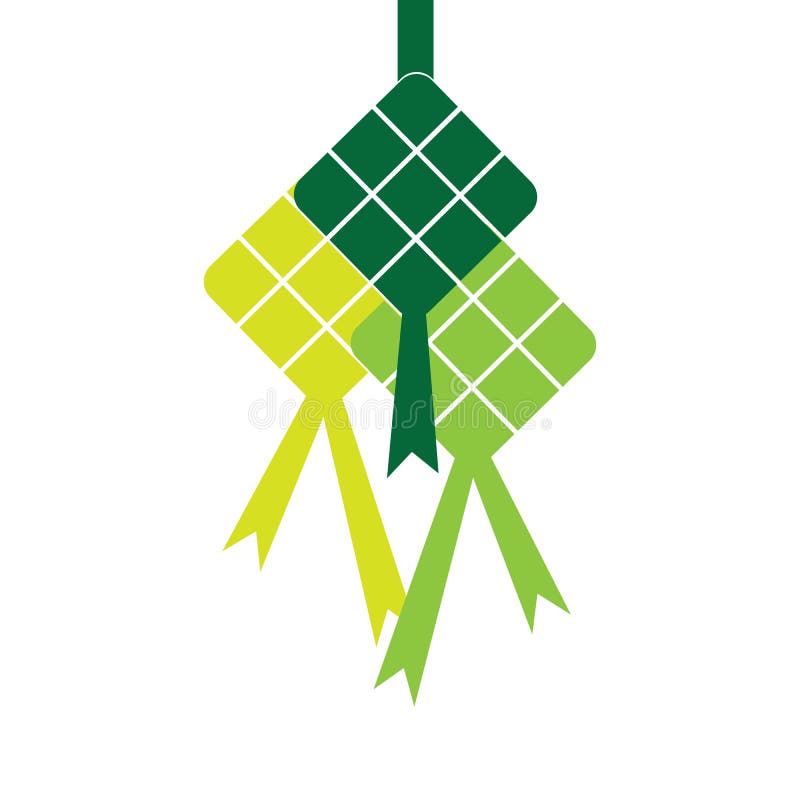 Ketupat Icon Template Vector Stock Vector - Illustration of moslem ...