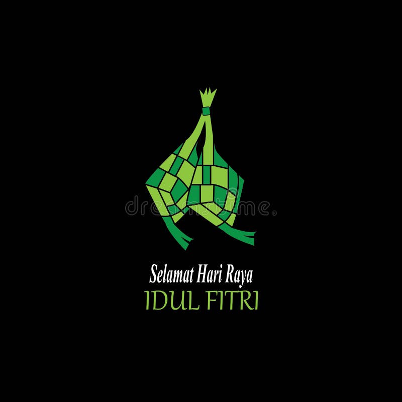 Ketupat Lebaran Idul Fitri Logo Vector Template Stock Illustration ...