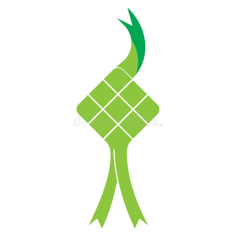 Ketupat or Rice Dumpling Icon Stock Vector - Illustration of oriental ...