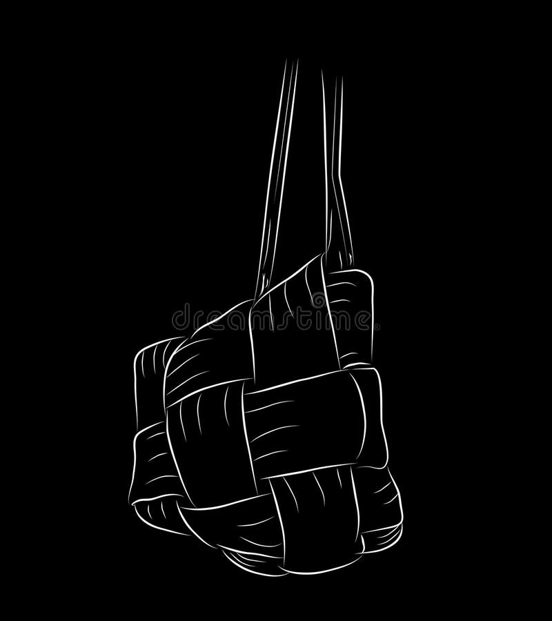 Ketupat, Simple Vector Black White Hand Draw Sketch Stock Vector ... Ketupat, Simple Vector Black White Hand Draw Sketch Stock Vector ...