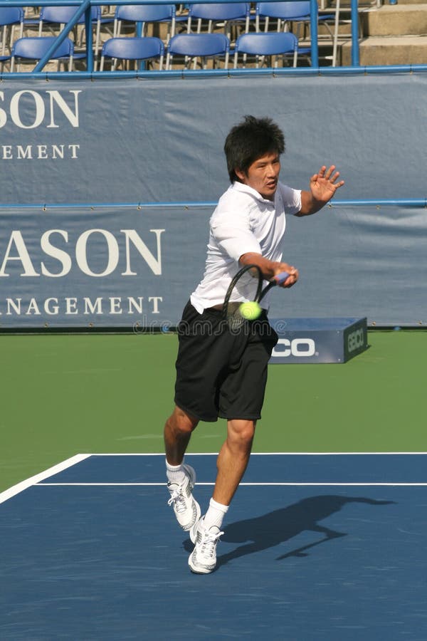 Kevin Kim: Pro Tennis Player Serve Editorial Photo - Image of mason ...