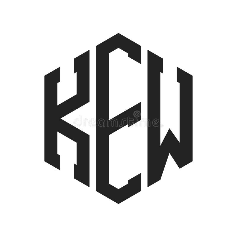 KEW Logo Design. Initial Letter KEW Monogram Logo Using Hexagon Shape ...