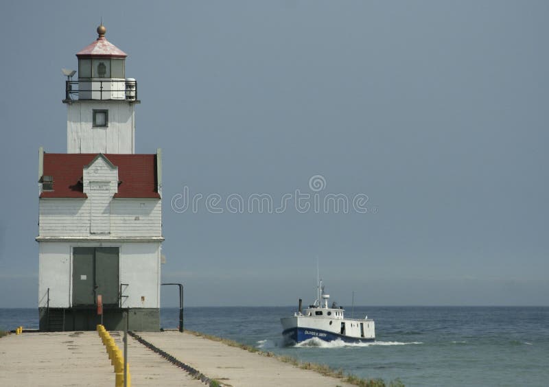 Cana Lighthouse Tower in Door County Wisconsin Editorial Photo - Image ...