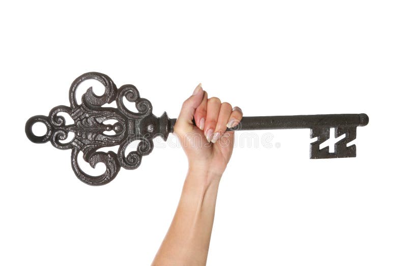 Key stock photo. Image of secure, open, iron, hold, wrought - 1318336