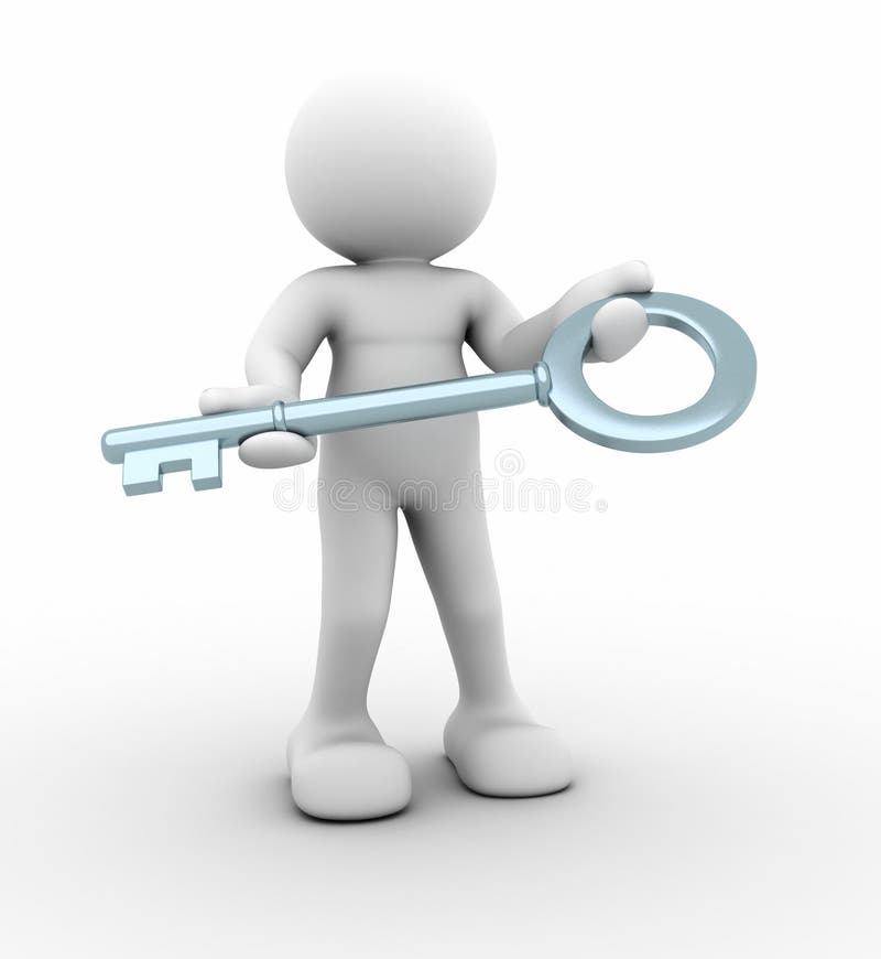 Key stock illustration. Illustration of character, assistance - 19643952