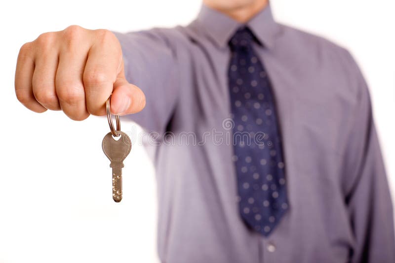 Handing over keys stock photo. Image of home, partnership - 5761270