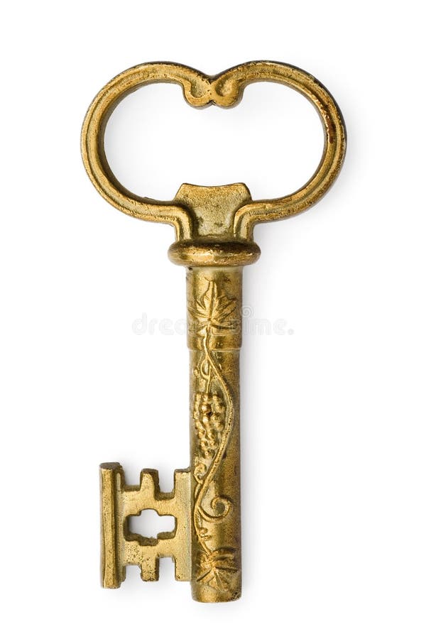 Key stock photo. Image of decorative, golden, isolated - 4416636
